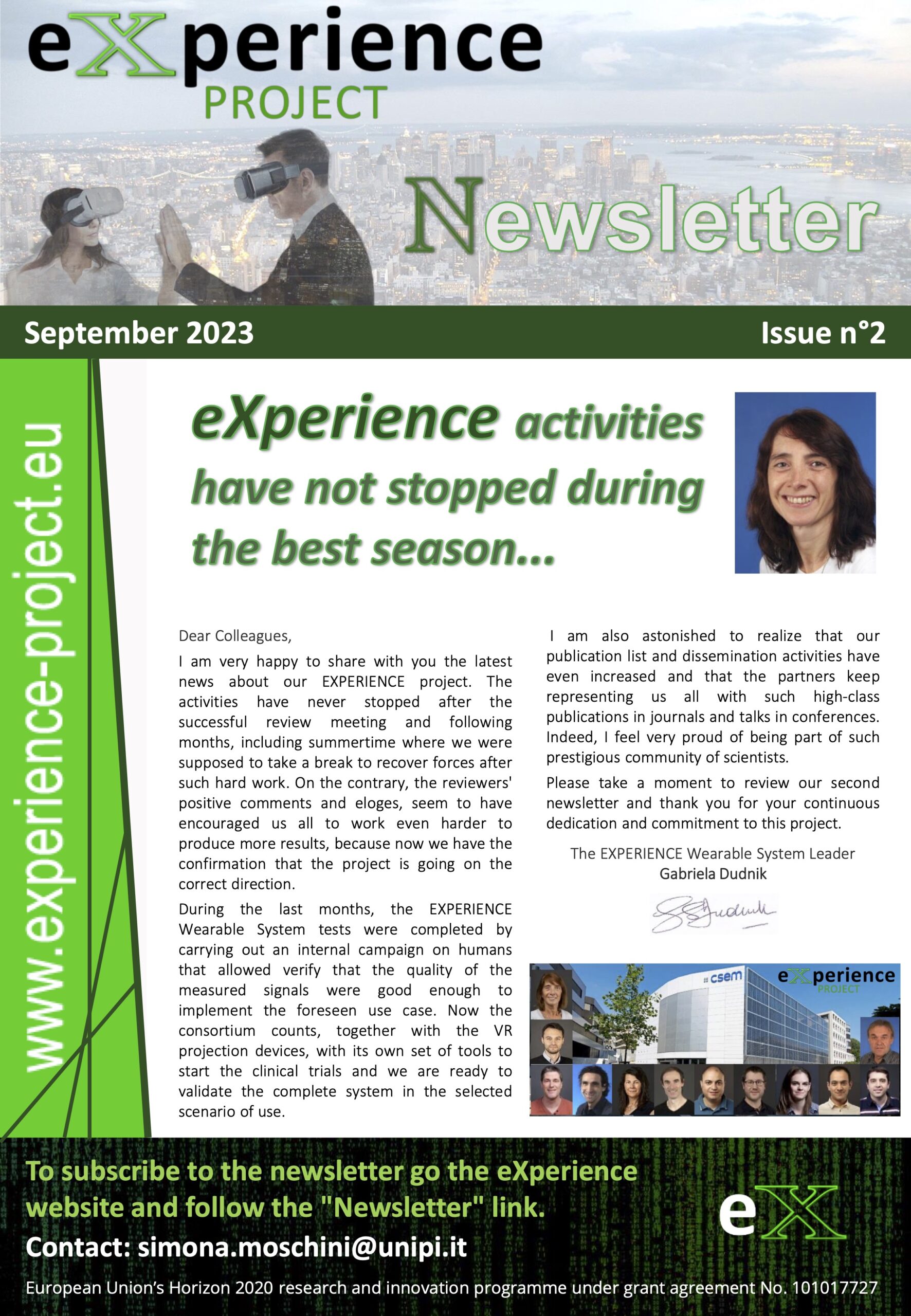 2° issue of the EXPERIENCE newsletter is online! - Experience Project